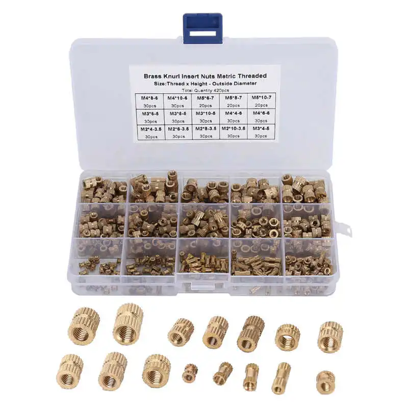 wood screw and nut cap nut Female Threaded Nut Brass Embedded Set Kit ...