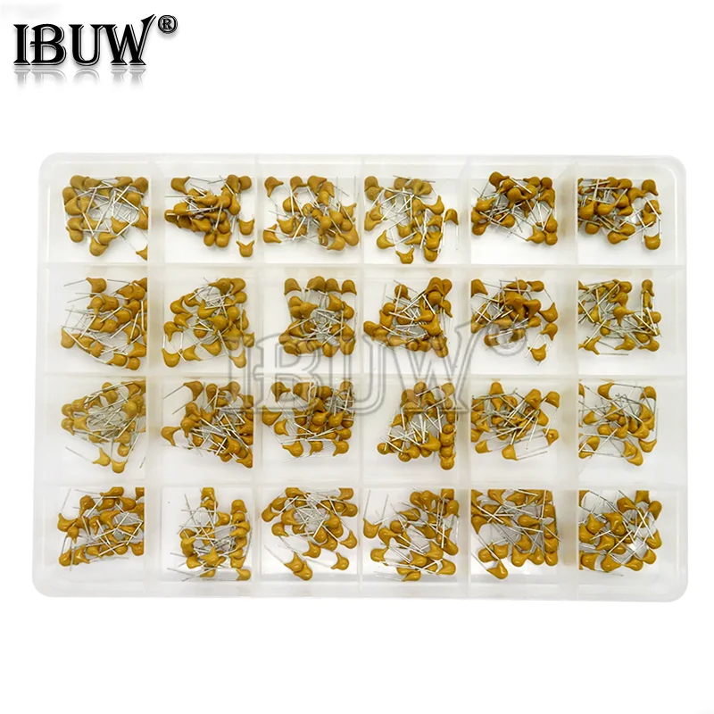 24values*20pcs =480pcs Monolithic Ceramic Capacitor 10pf~10uf,ceramic ...