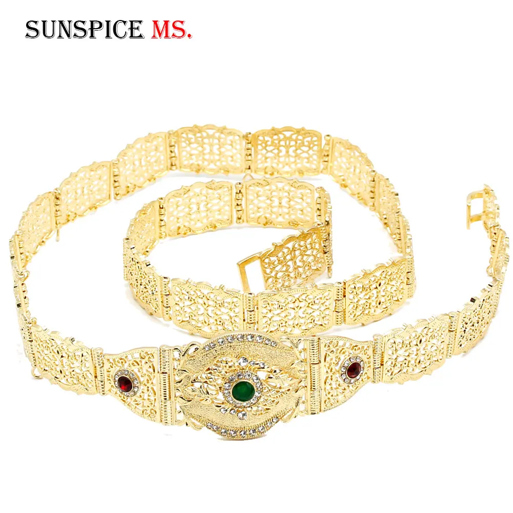 SUNSPICE-MS Мода Европейский свадебный пояс-цепочка для женщин золотой цвет Разноцветные ...