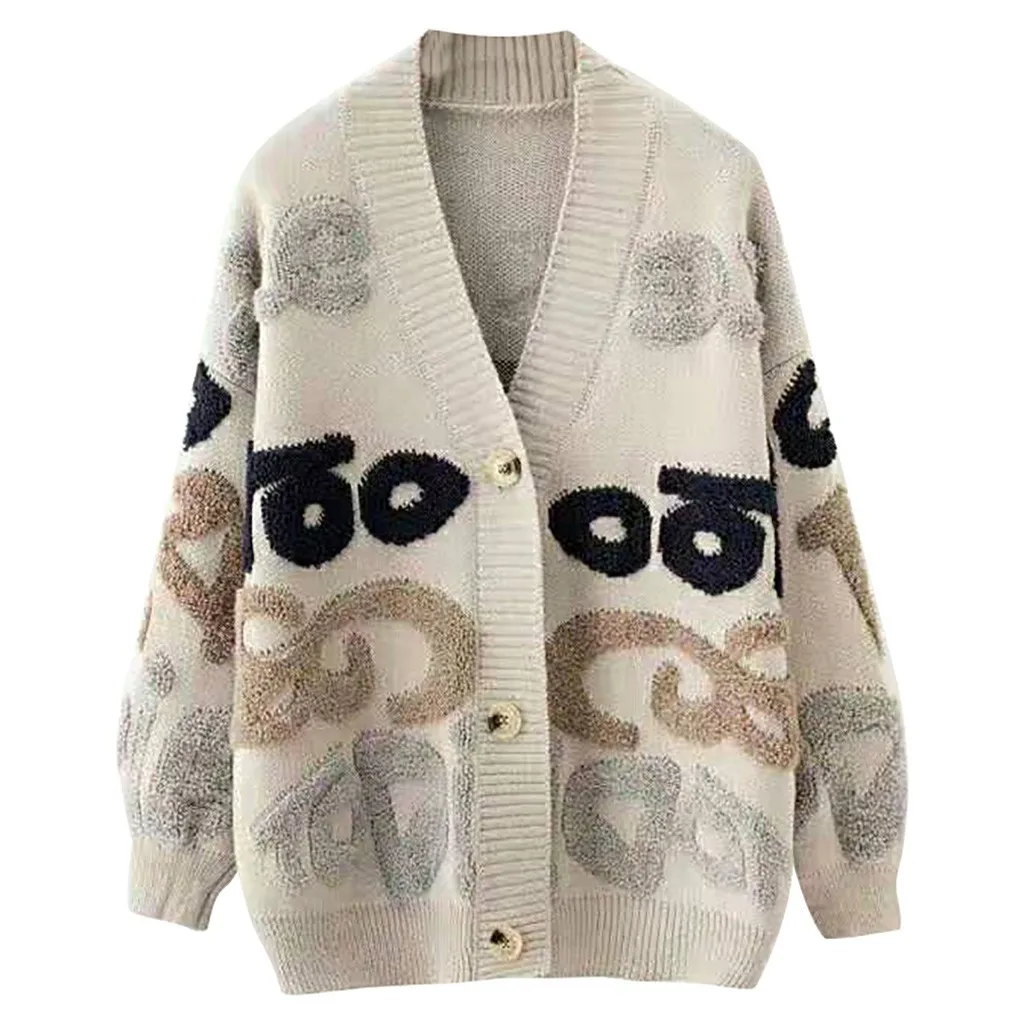 Femmes chandail à tricoter Dames chandails Cardigan câble tricot ...