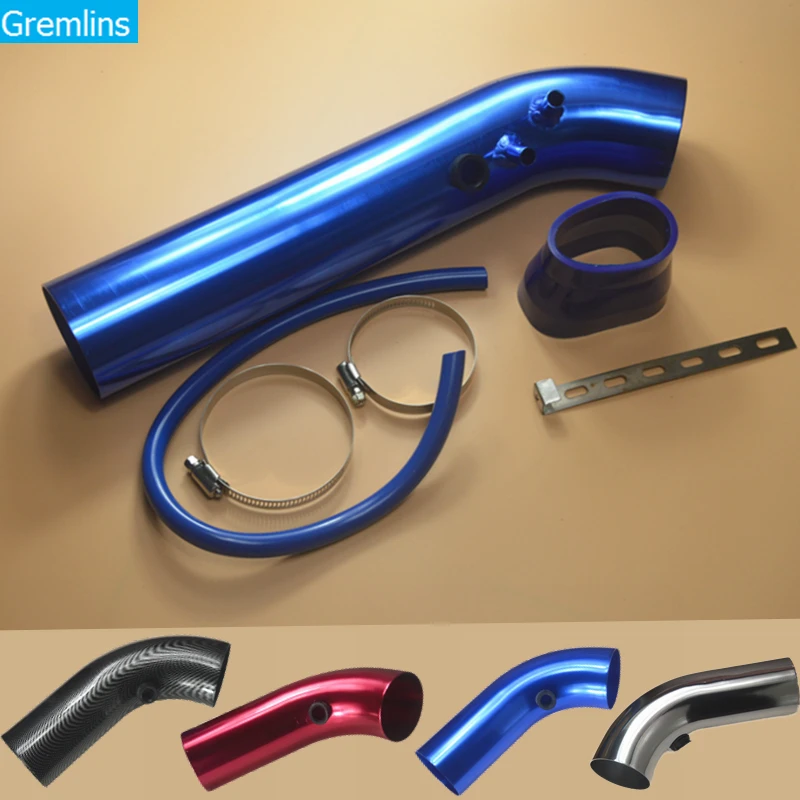 Air Intake Pipe Full Set 3" 76mm Car Cold Air Intake System Turbo ...