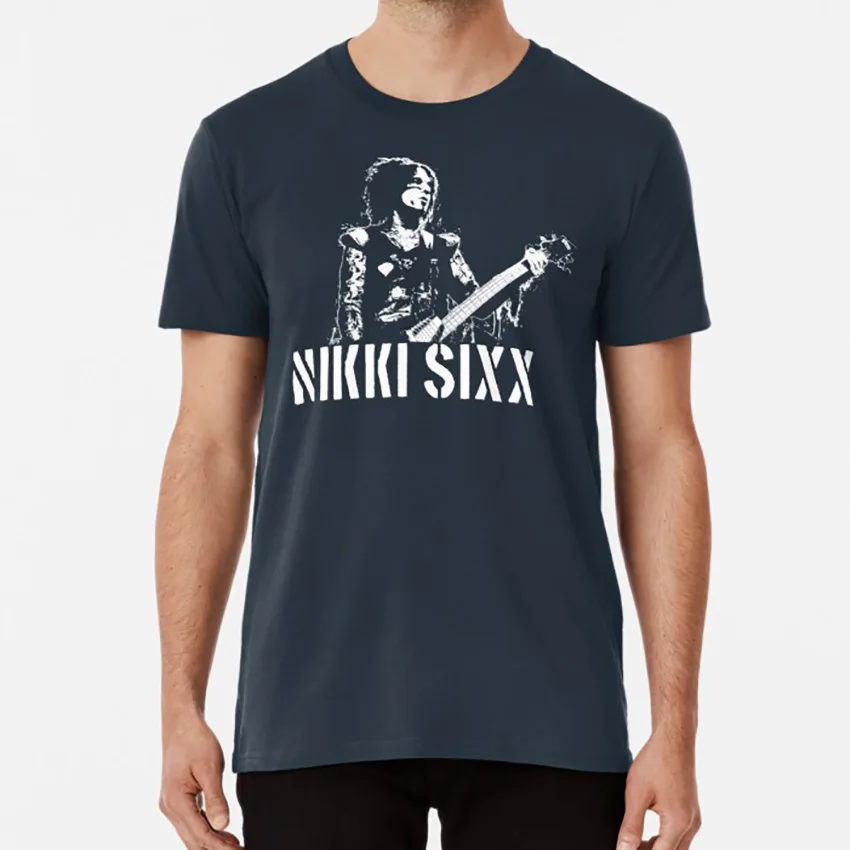 NIKKI SIXX T shirt nikki sixx franklin carlton serafino feranna jr m?tley crüe glam rock music ...