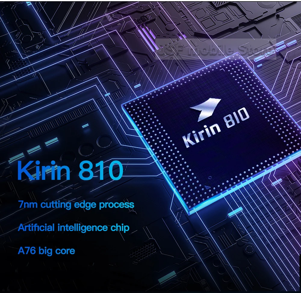 Honor 9X Pro смартфон Kirin 810 Восьмиядерный 6,59 дюймов подъем полный экран 48MP 3 камеры 4000 ...