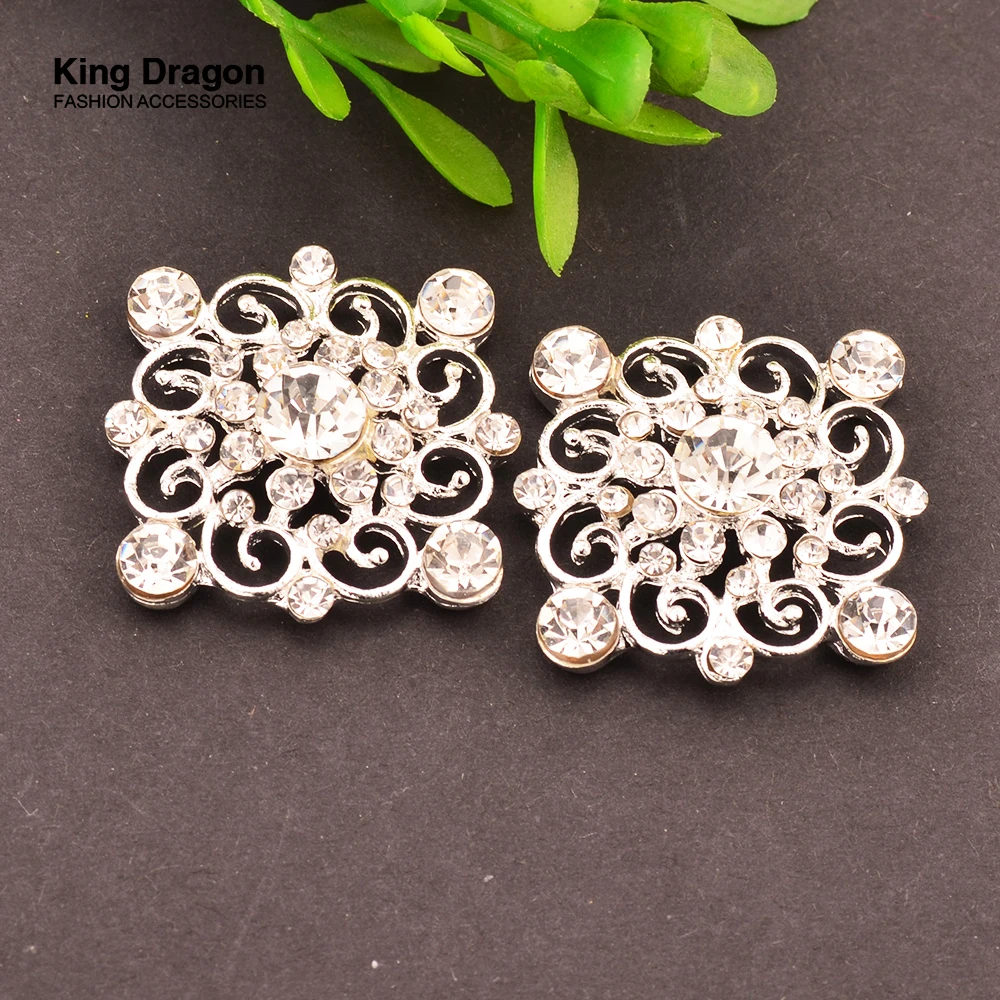 New-Arrival-Square-Rhinestone-Buttons-Used-On-Carft-Decoration-25MM ...