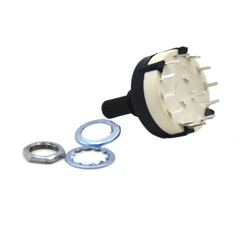 4 Pole / 3 Way Rotary Switch Solder Terminal Band Selector Rotary ...