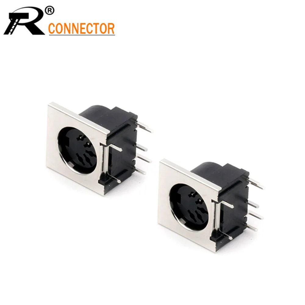 5 Pin Din Connector Female Jack | Din Connector 5 Panel Mount - 20pcs ...