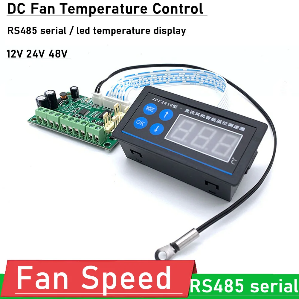 DC-12V-24V-48v-6A-Chassis-Fan-Speed-Controller-PWM-temperature-speed ...