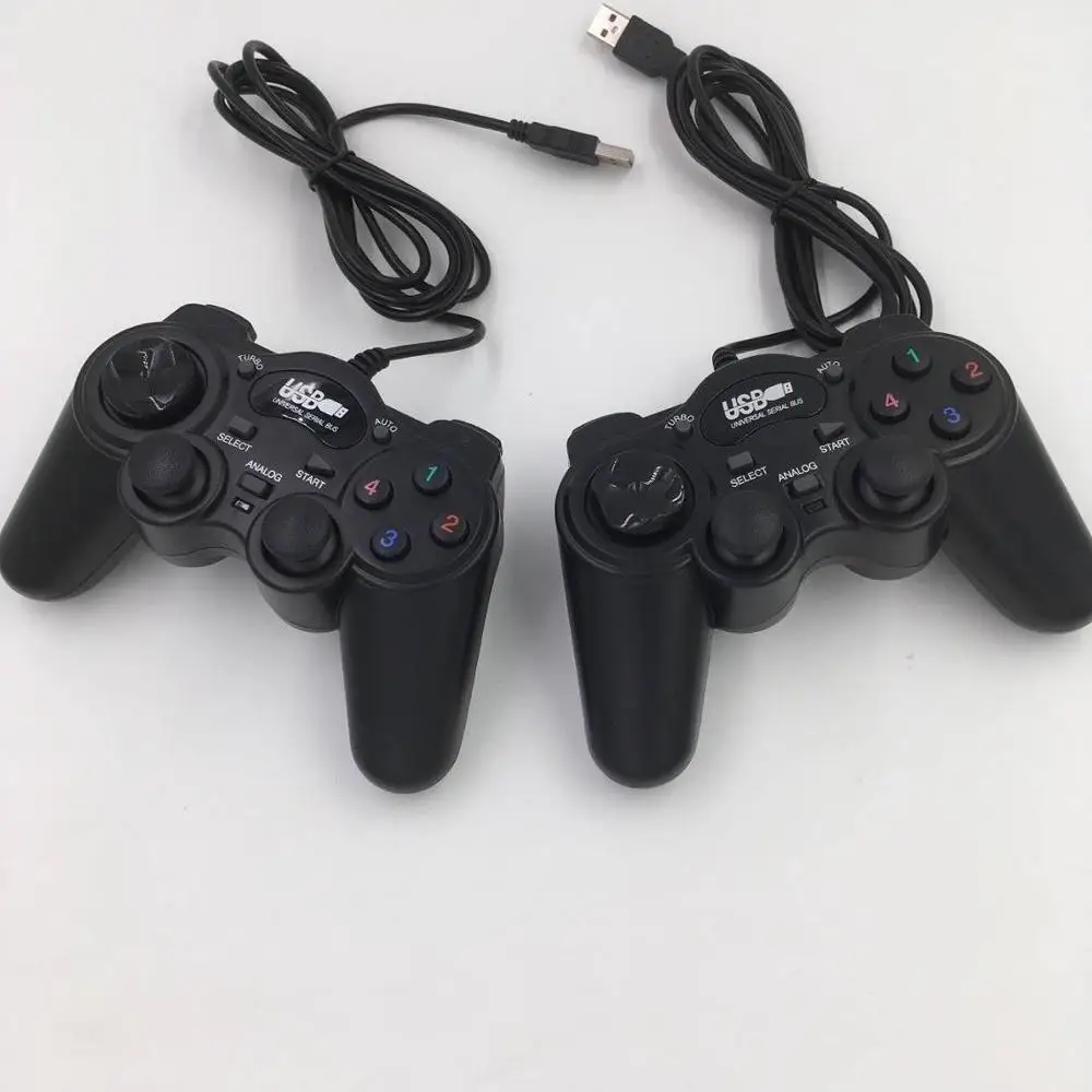 1-2pcs-Wired-Gamepad-Joystick-USB2-0-Shock-Joypad-Gamepads-Game ...