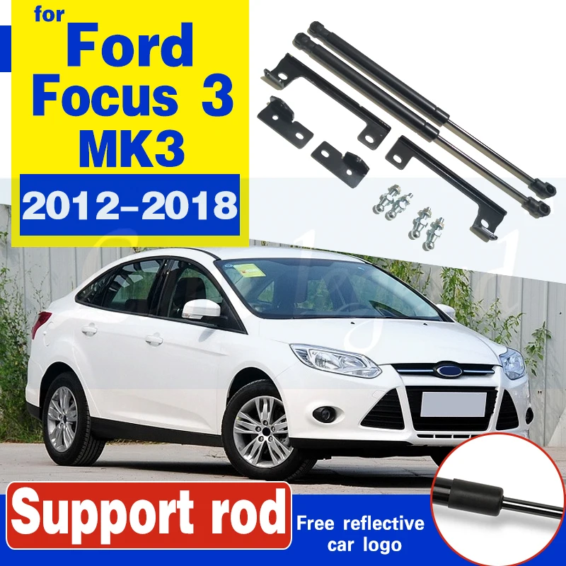 2Qty Hood Lift Support Gas Struts Fit For Ford Focus 2013-2017 MOTORS ...