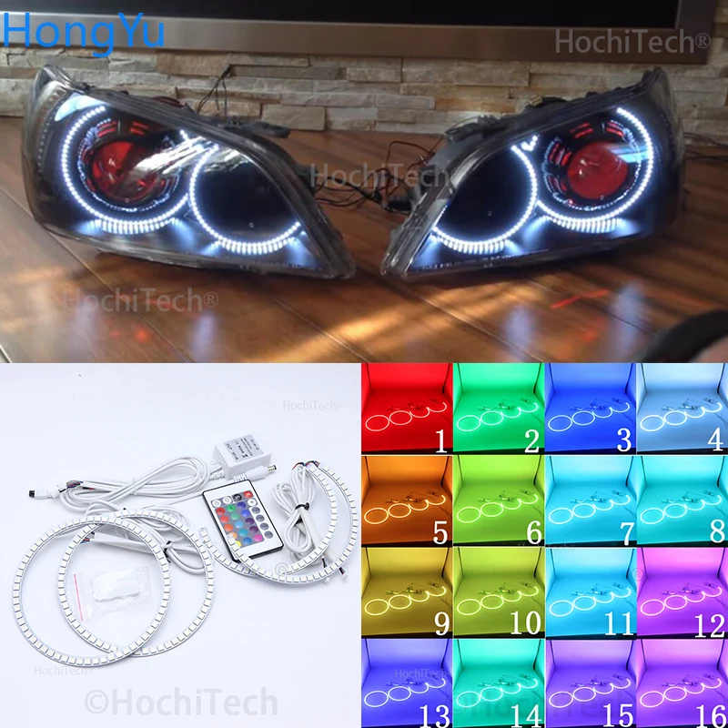 For LEXUS IS200 IS300 1998-2005 headlight Angel Eye LED Halo Ring RGB ...
