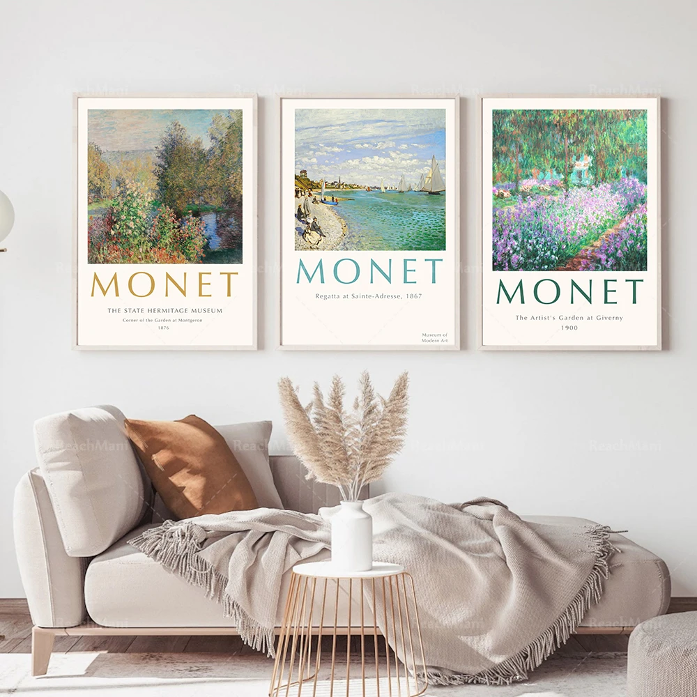Art & Collectibles Monet Landscape Painting Museum Print Claude Monet ...
