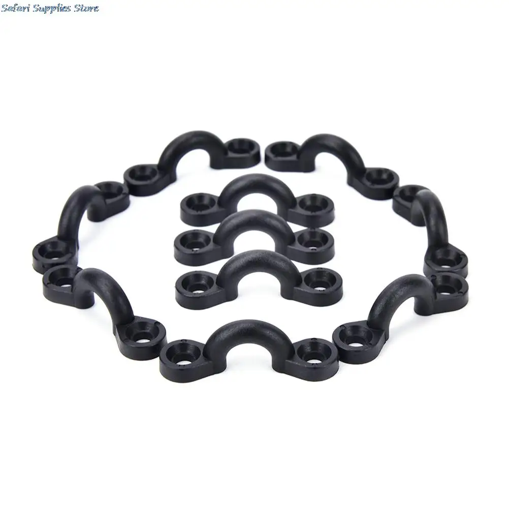 Newest 10pcs Nylon Bungee Deck Loops Tie Down Pad Eye for Boat Kayak ...