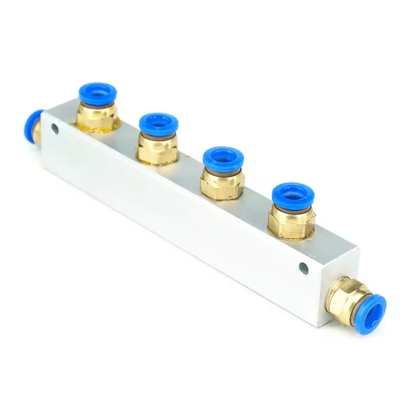 A-Kit-Push-Fit-8mm-4-Way-Pneumatic-Air-Manifold-Block-Splitter-With ...