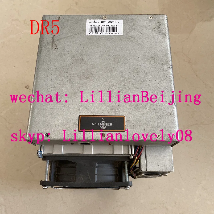 Blake256 Decred Dcr Bitmain Antminer Dr5 35t With Original Psu Power Supply - Network Switches ...