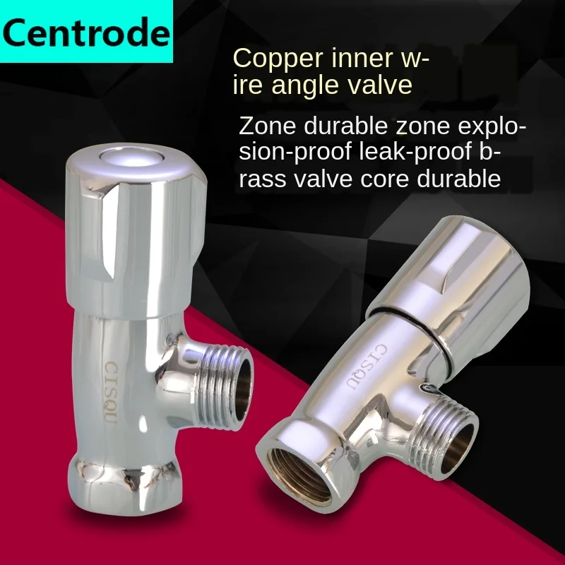 Triangle-valve-4-points-copper-valve-body-ceramic-valve-core-water ...