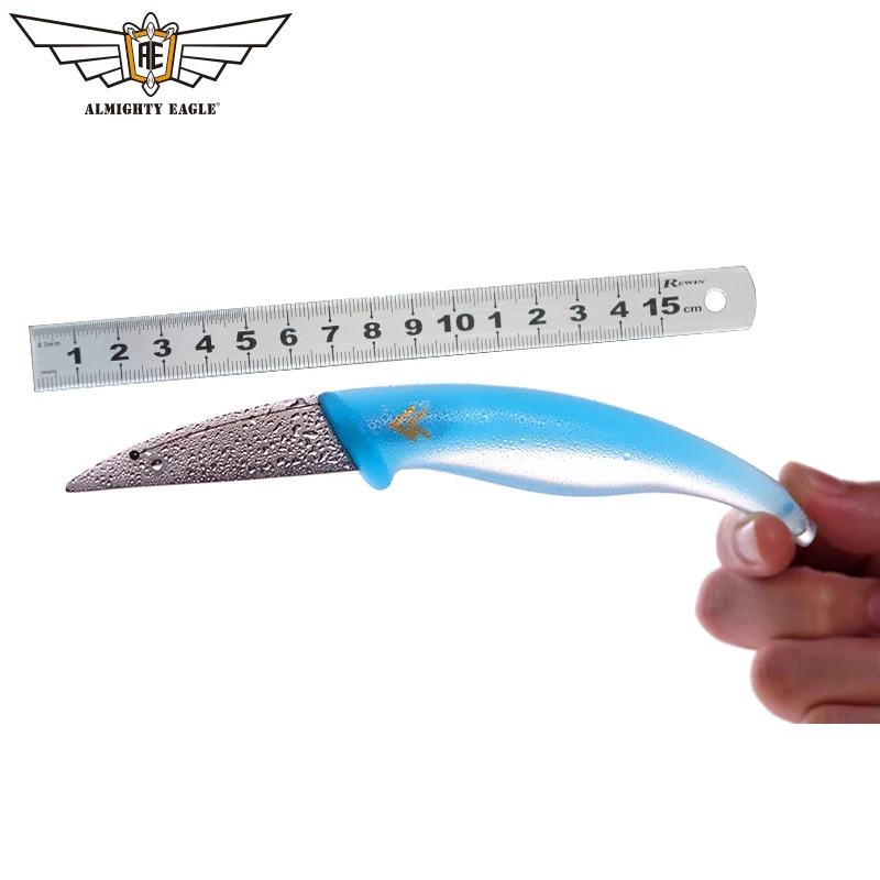 ALMIGHTY EAGLE cuchillo de acero inoxidable con mango de goma, cuchillo ...