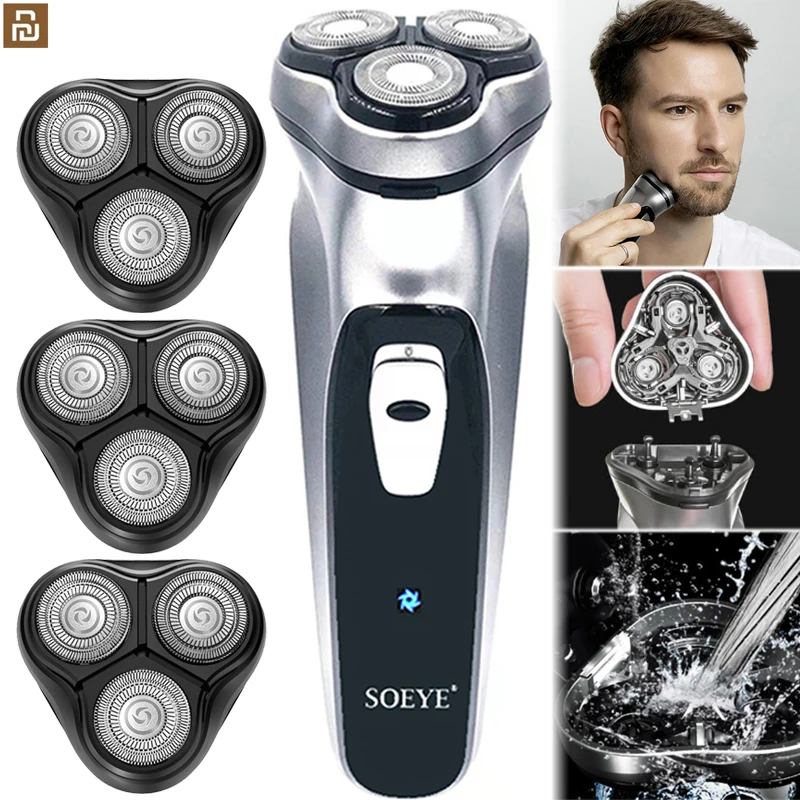 SOEYE Men's Shaver Electric Razor Xiaomi Youpin Cordless Shaving ...
