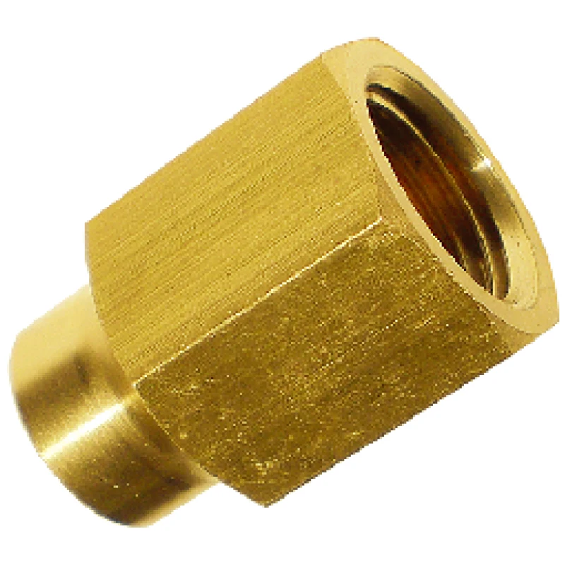 Straight brass union female taper NPT to female solder (ID) is the ...