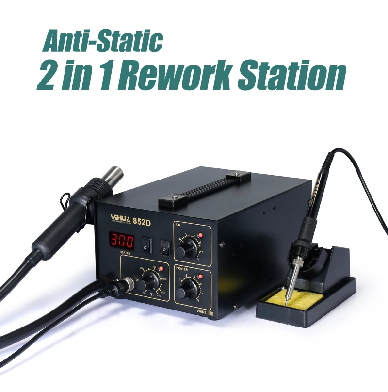 YIHUA-852D-Diaphragm-Pump-Hot-Air-Soldering-Station-LED-Display ...