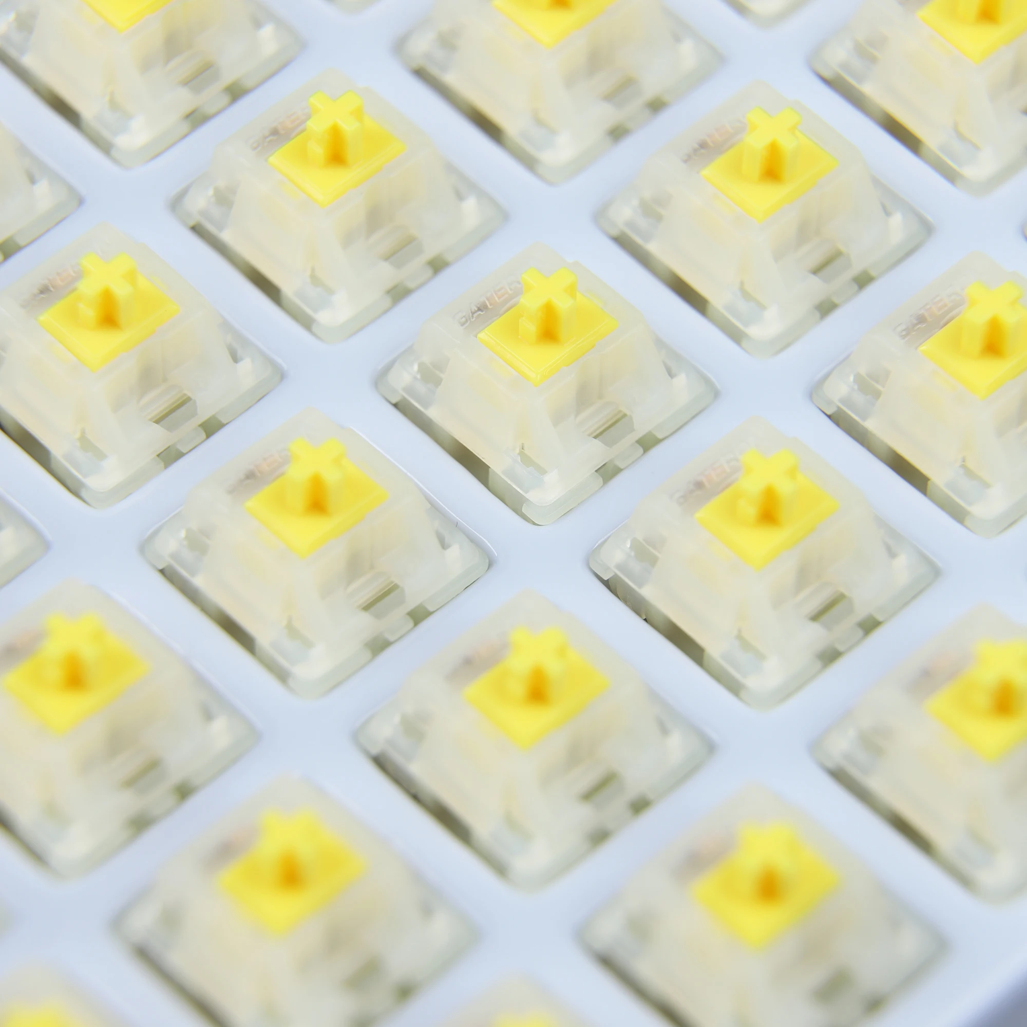 35 pcs Original Gateron Switches Milky Yellow Pro Switch Pre Lubed For ...