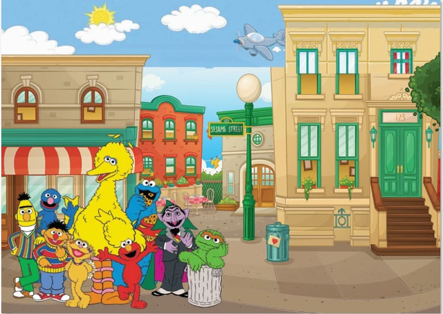 Sesame Street Set Background