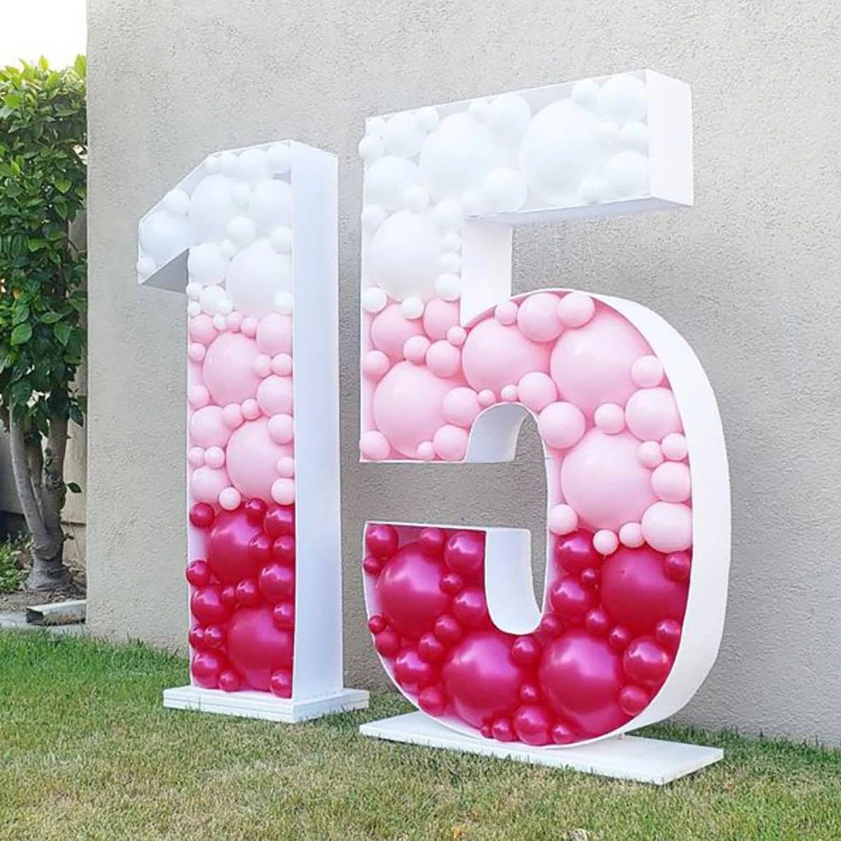 1m Giant Big Number 1 2 3 4 5 Balloon Filling Box Stand Diy Baby ...