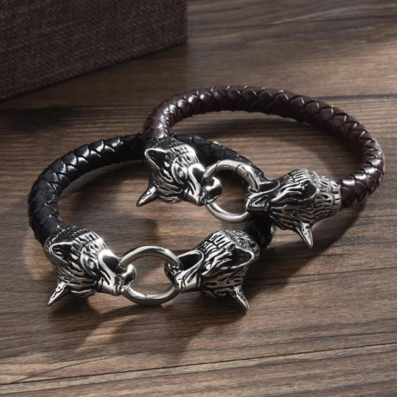Vintage-Viking-Metal-Wolf-Head-Bracelet-for-Men-Braided-Leather-Bracelet-Punk-Casual-Jewelry ...
