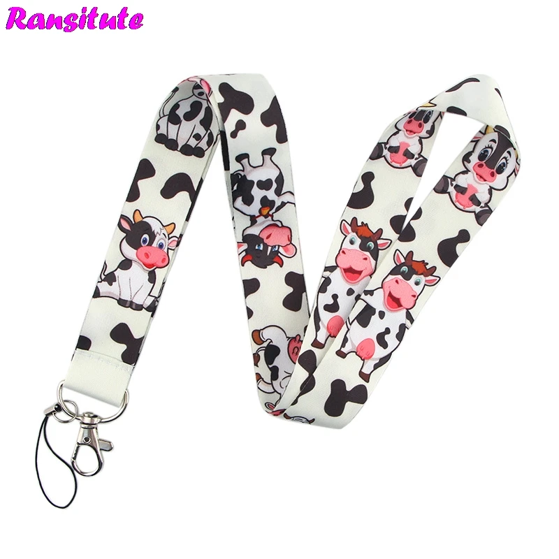 R604-Cow-Neckband-Lanyard-Key-ID-Card-Gym-Mobile-Strap-USB-Badge-Holder ...