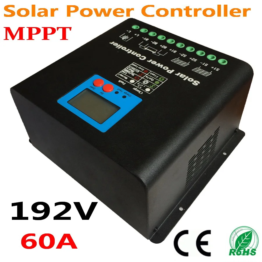 60a 80a192v Mppt Solar Charge Controller With Led&lcd Display, Auto ...