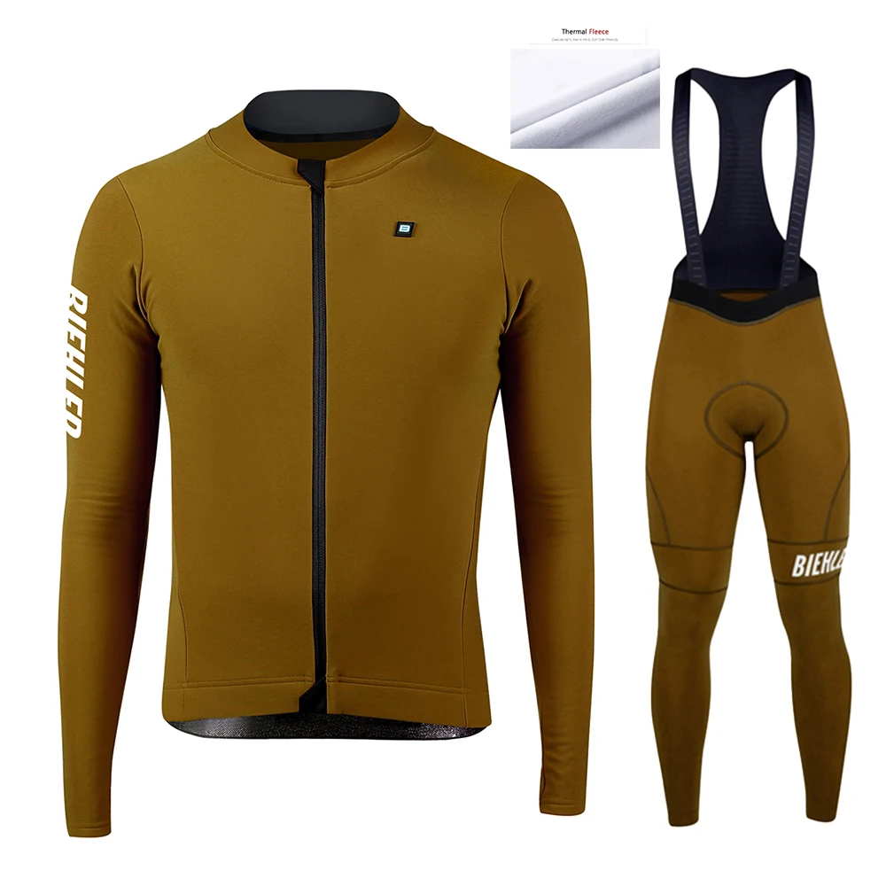 BIEHLER-2022-Winter-Thermal-Cycling-Clothing-Set-Fleece-Racing-Bike ...