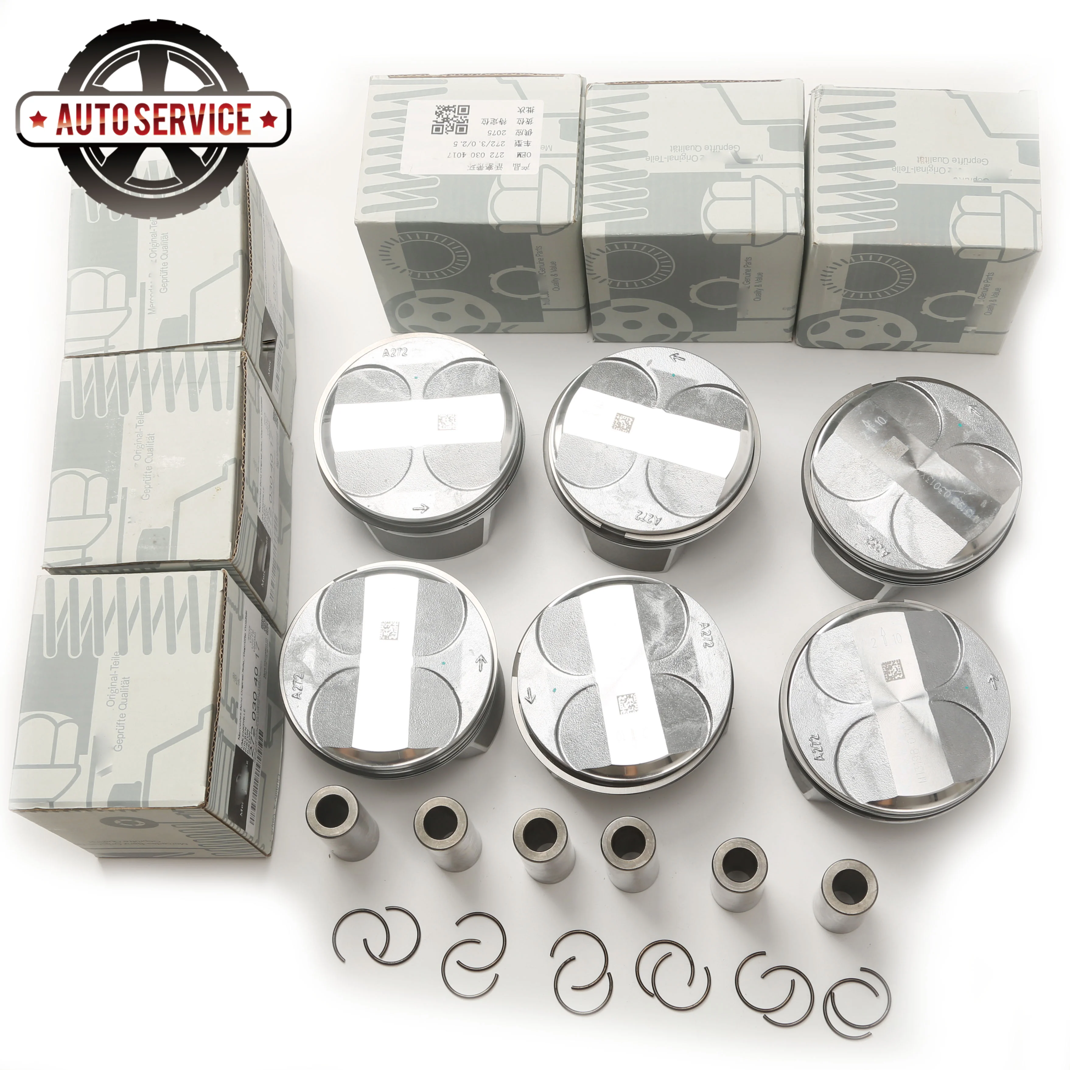 2720300117 피스톤 및 링 세트, 벤츠 C230 C260 C280 CLK280 C300 E230 E280 E300 ...