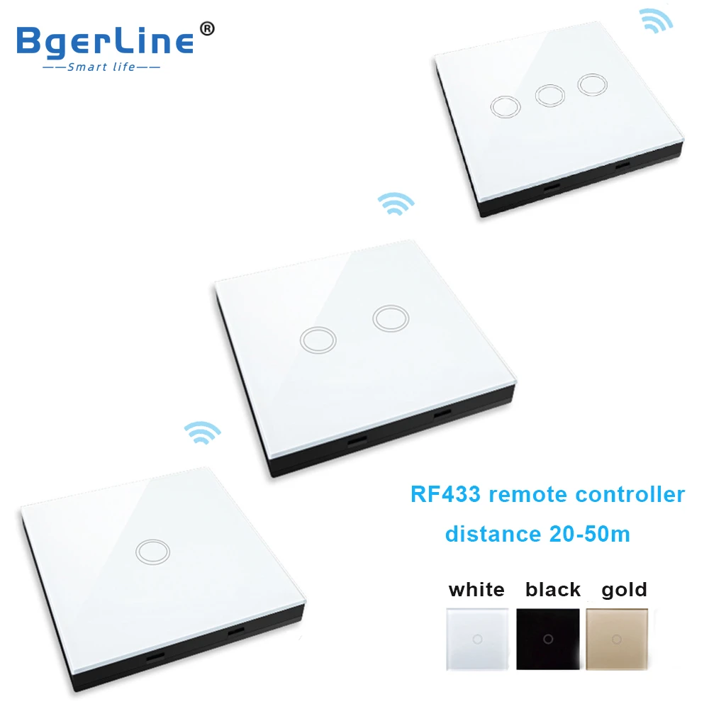 RF433 433MHz stick switch control wall touch panel sticky wireless RF ...