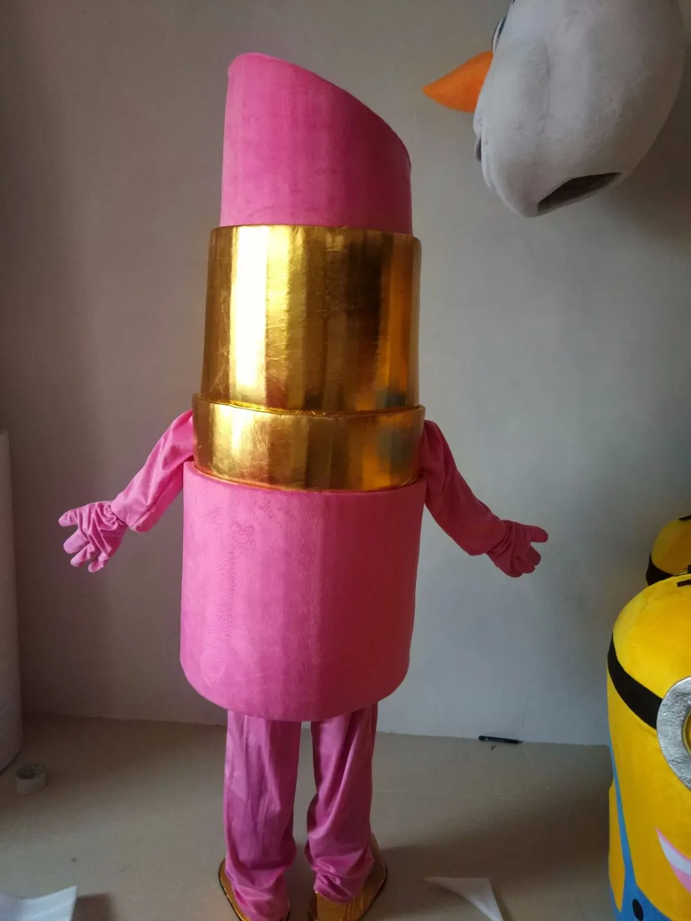 Pink Lipstick Cosplay Mascot Costume For Adults - AllCosplay.com