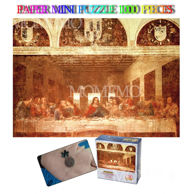 Rompecabezas de la Última Cena para adultos, minirompecabezas de 1000 ...