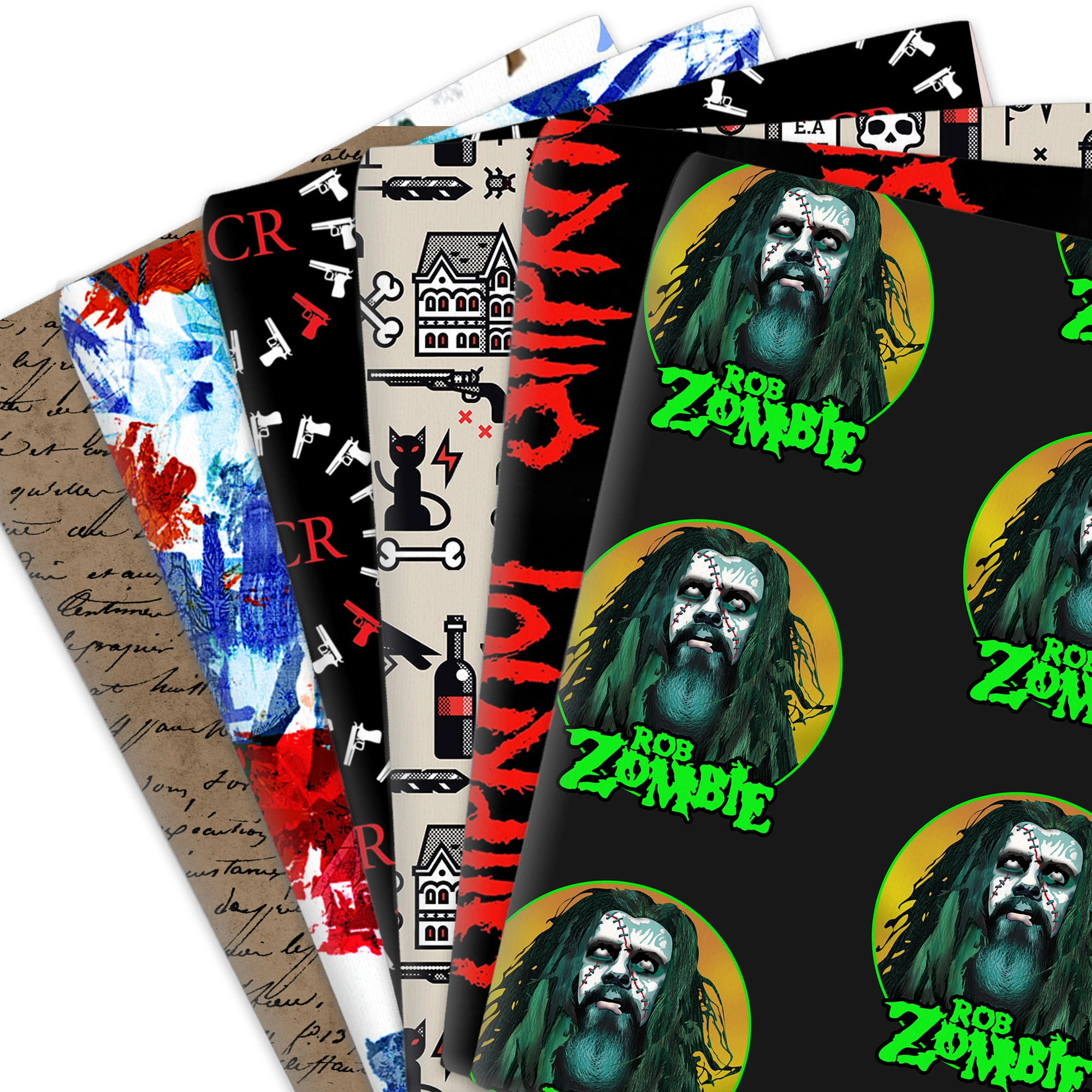 50*145cm Zombie Halloween Skull 100% Pure Or Polyester Cotton Material ...