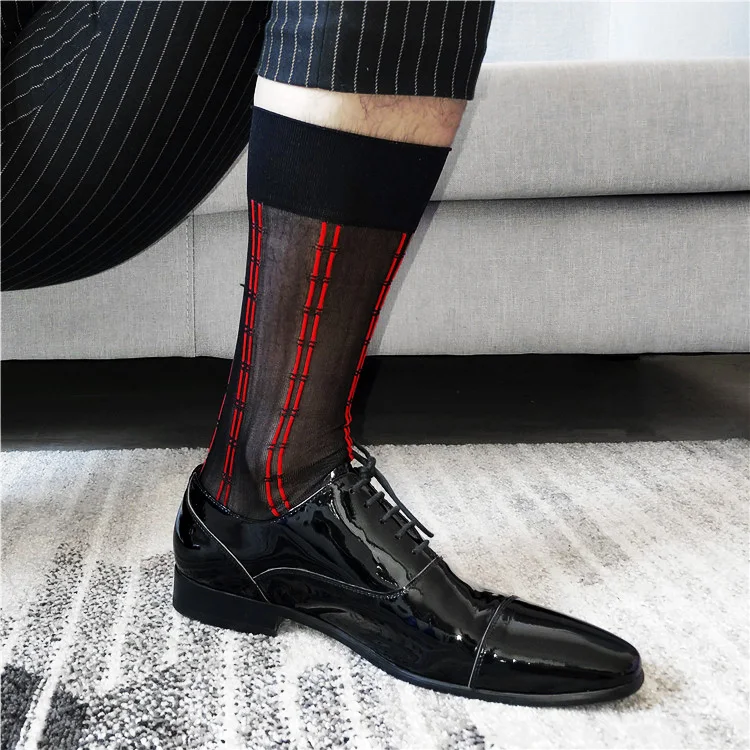 Tube-Socks-Dress-Socks-Gifts-For-Men-Sheer-Socks-Exotic-Formal-Silk ...