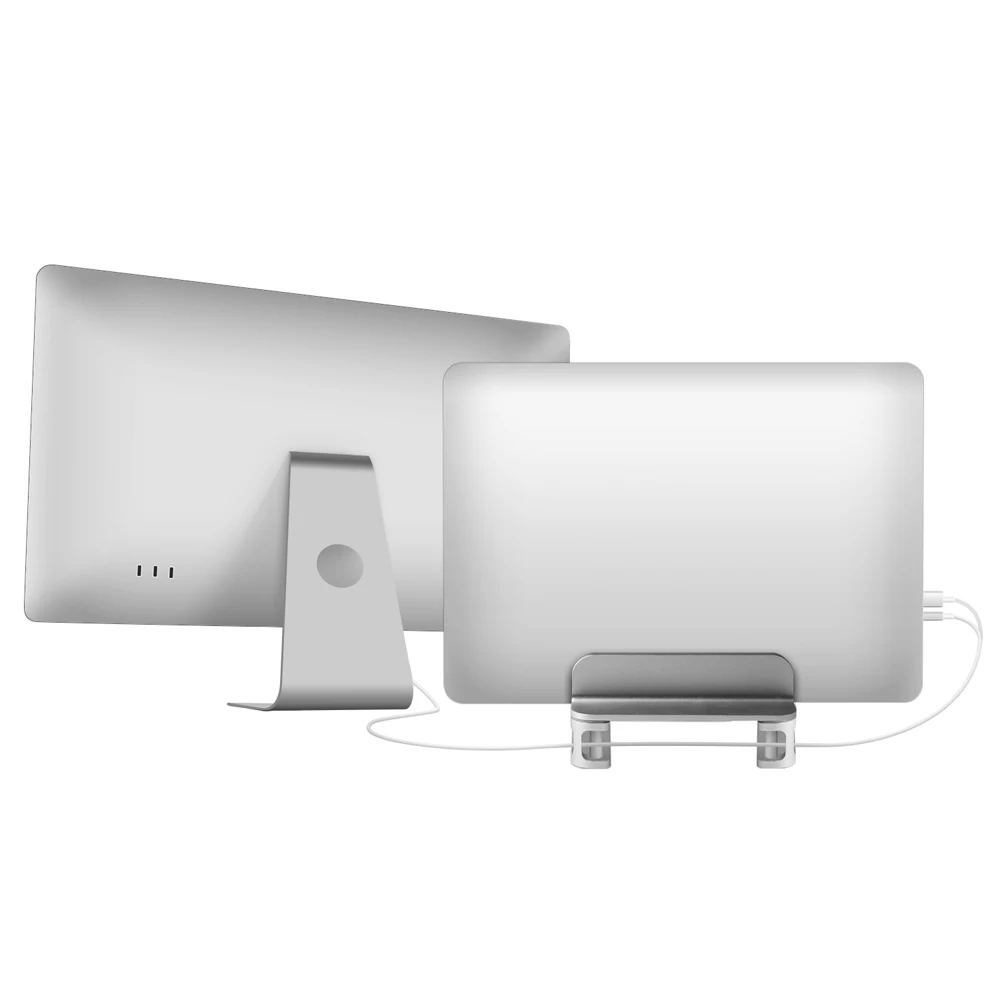 Vertical Aluminum Cooling Laptop Stand Desktop Holder with Adjustable ...