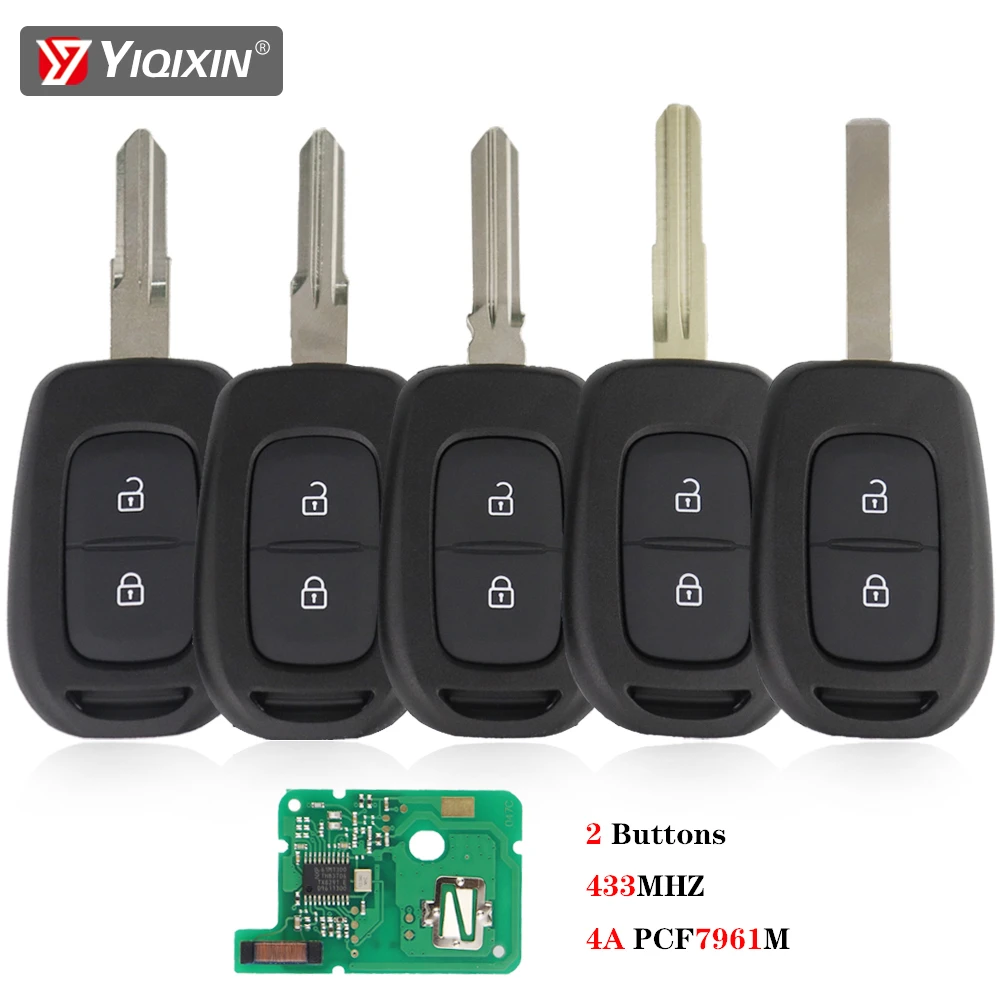 YIQIXIN Smart Remote Car Key 2B For Renault Sandero Symbol Trafic Dacia ...