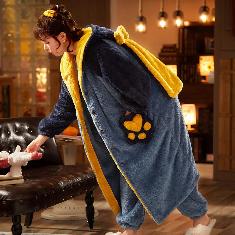 Sleepwear-feminino-mais-tamanho-xxl-inverno-pijamas-intensifica-o ...