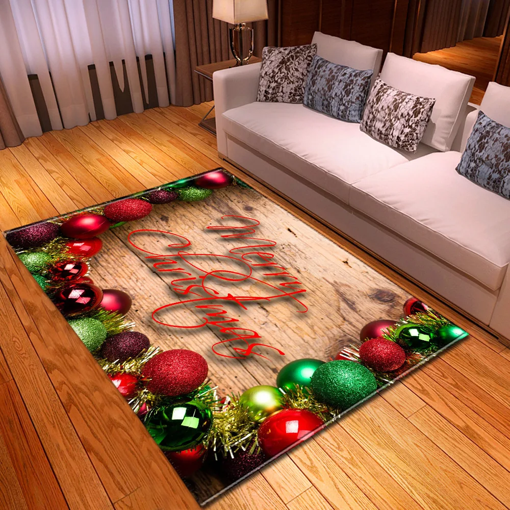 Merry Christmas Pattern Carpet For Living Room Children Rug Kids Room ...