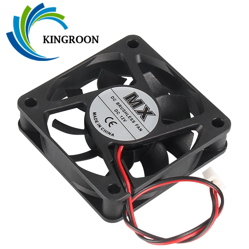 Kingroon 6015 Cooling Fan Dc 12v 24v 60mm 3d Printer Parts 2 Pin Brushless 6cm Fan Cooler ...