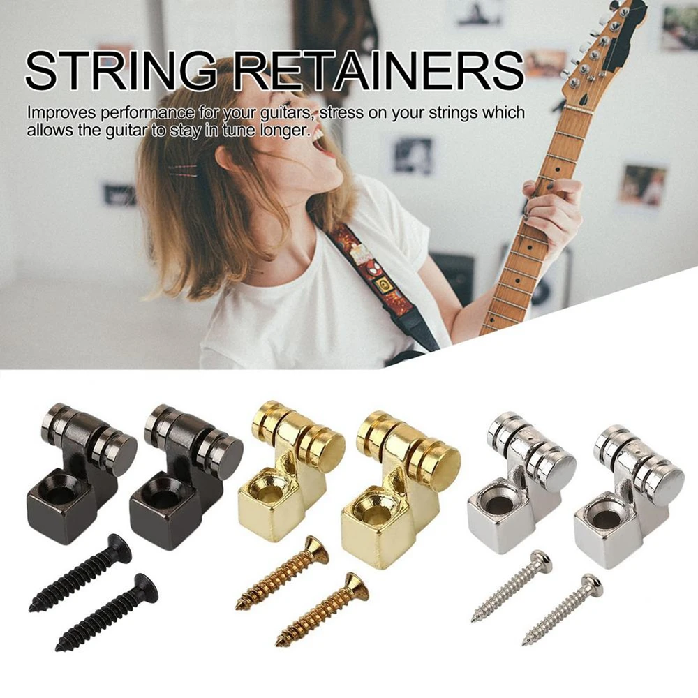 High-Quality-Electric-Guitar-Chrome-Roller-String-Trees-Retainer ...