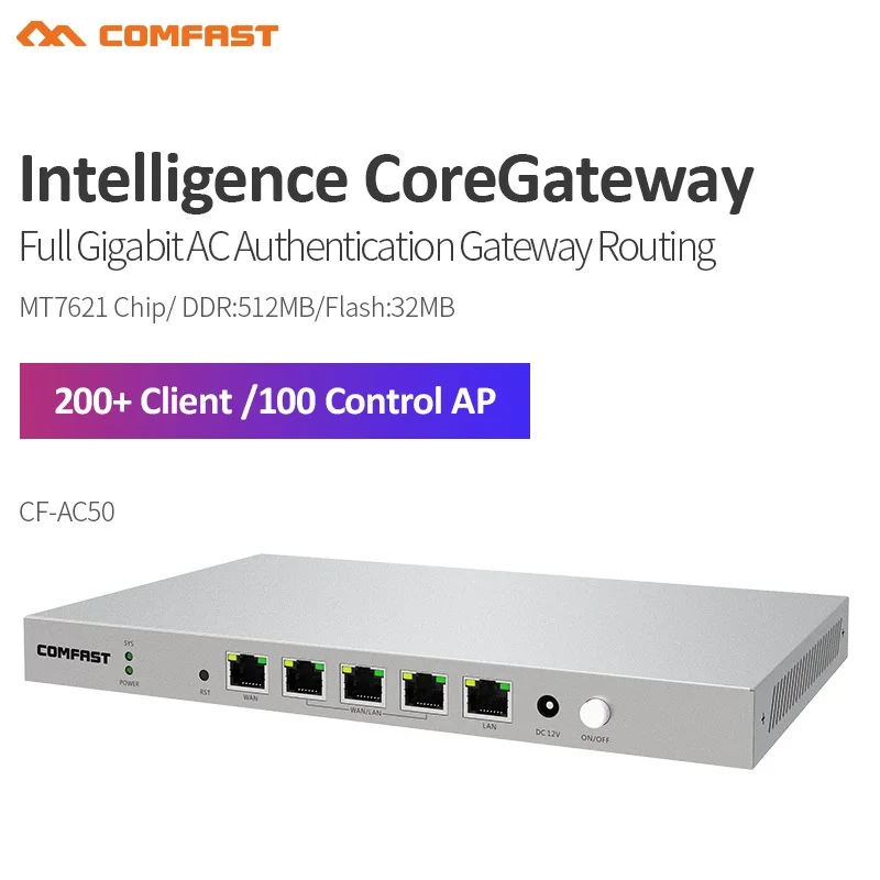 CF AC50 전체 기가비트 와이파이 AC 라우터 엔터프라이즈 게이트웨이 원활한 로밍/멀티 완/로드 밸런스 QoS PPPoE AC 라우터 컨트롤러|무선 라우터 ...