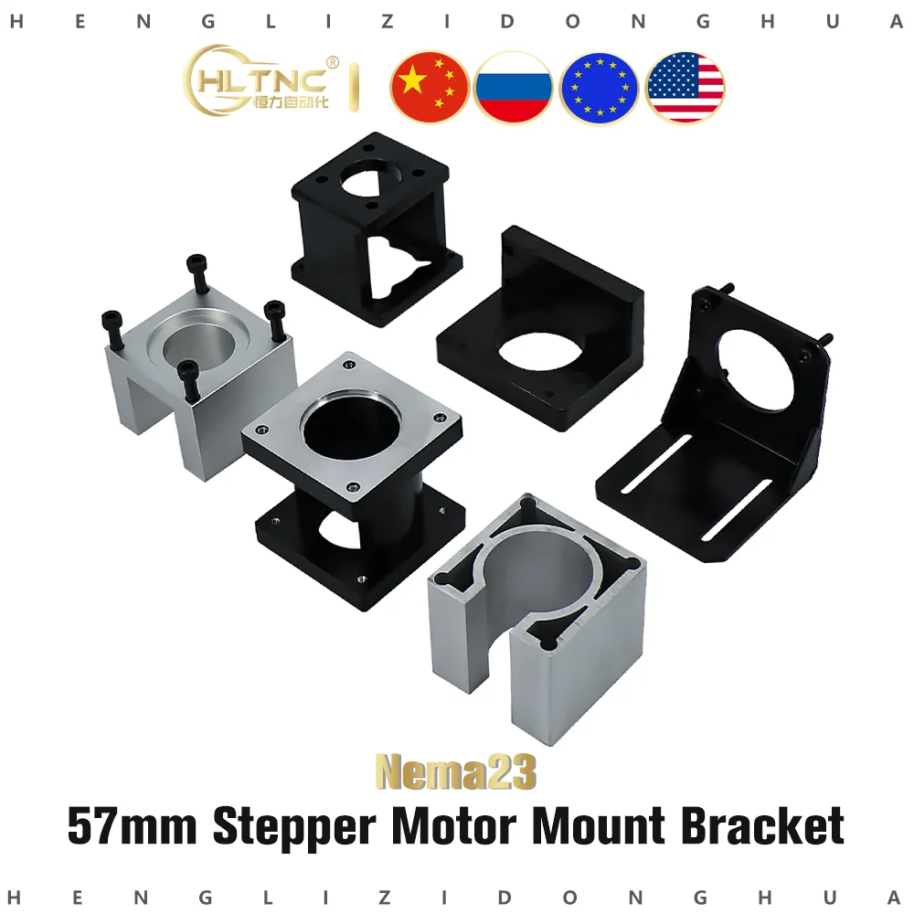 HLTNC NEMA 23 57 Stepper Motor Base Bracket Mount Fixed Mounting Seat ...