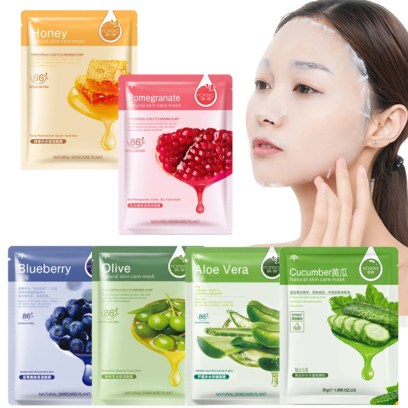Skin-Care-Six-Fruit-Plant-Facial-Mask-Moisturizing-Oil-control ...