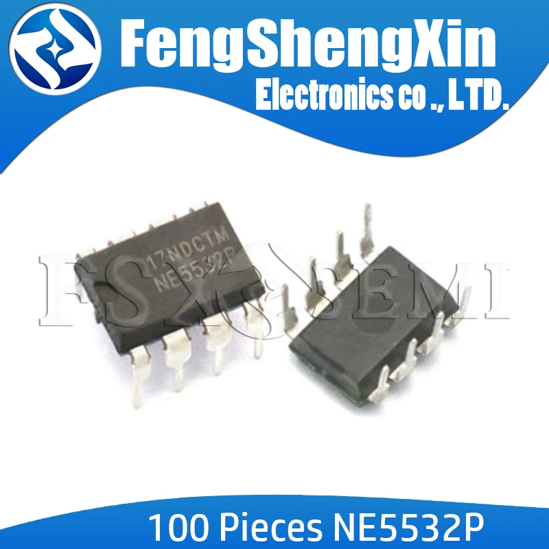 100pcs/lot NE5532P DIP8 NE5532 DIP 5532P DIP 8 operational amplifier IC ...