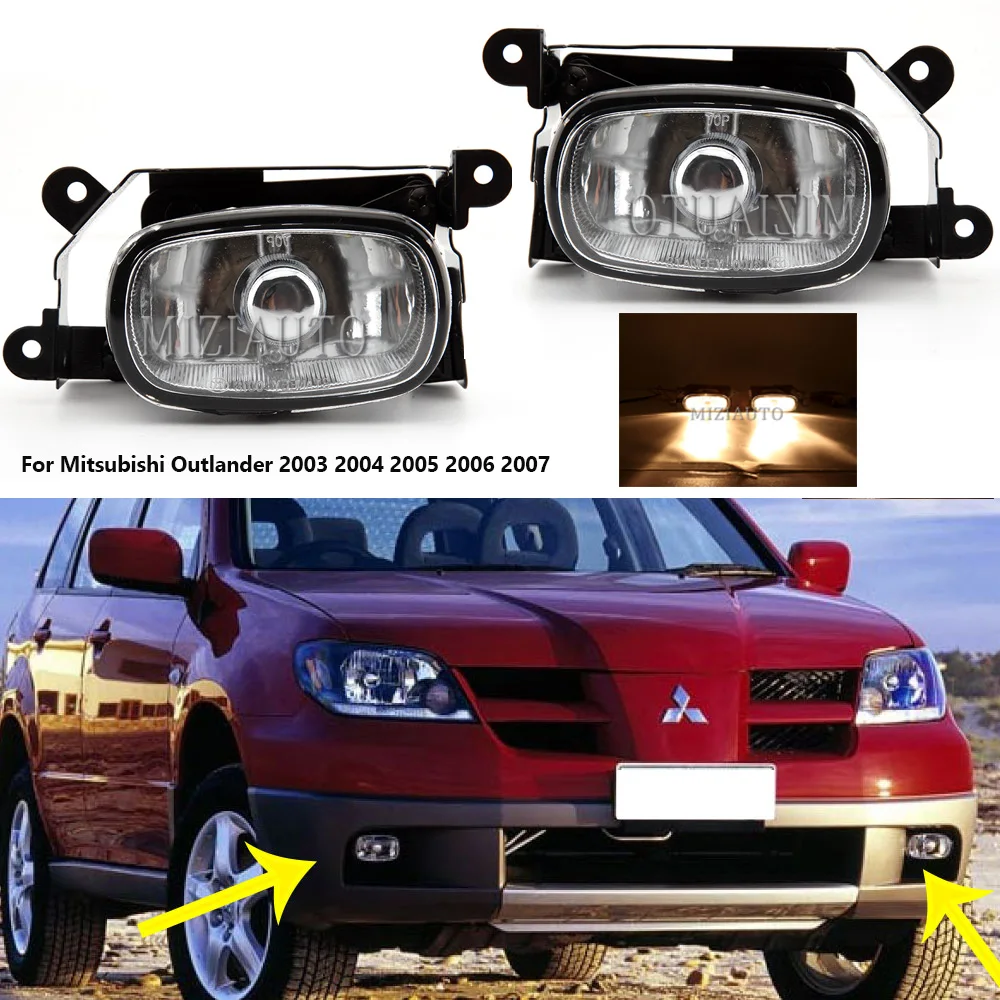 LED-fog-lights-For-Mitsubishi-Outlander-2003-2004-2005-2006-2007-Front ...