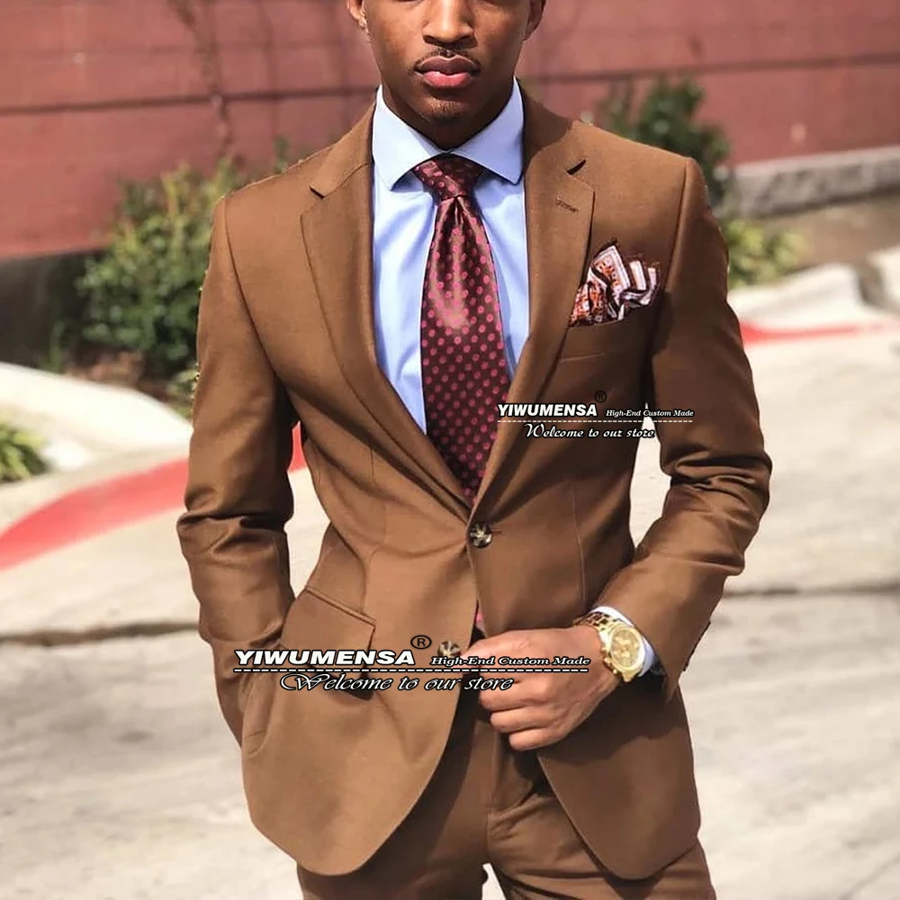 Classic-Brown-Men-s-Suit-Handsome-Blazers-Notched-Lapel-Male-Wedding ...