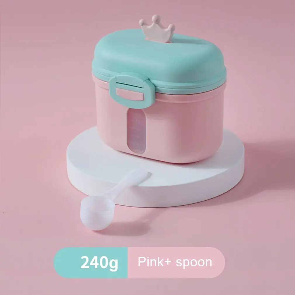 Portable Security Infant Milk Powder Storage Box Crown Infant Feeding ...