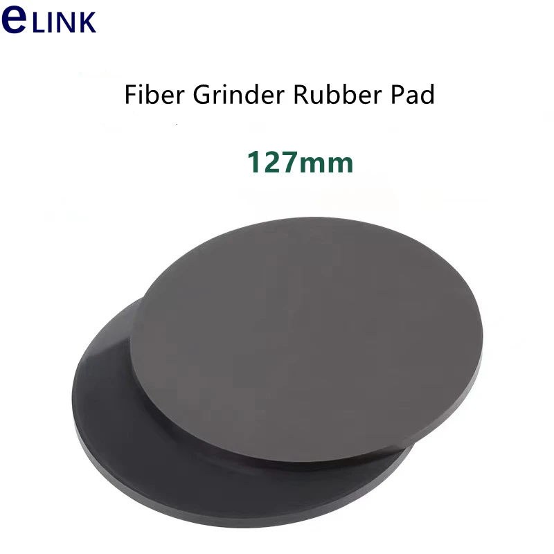 Optical-Fiber-Grinder-Rubber-Pad-4-Corners-Pressurized-127mm-Round ...